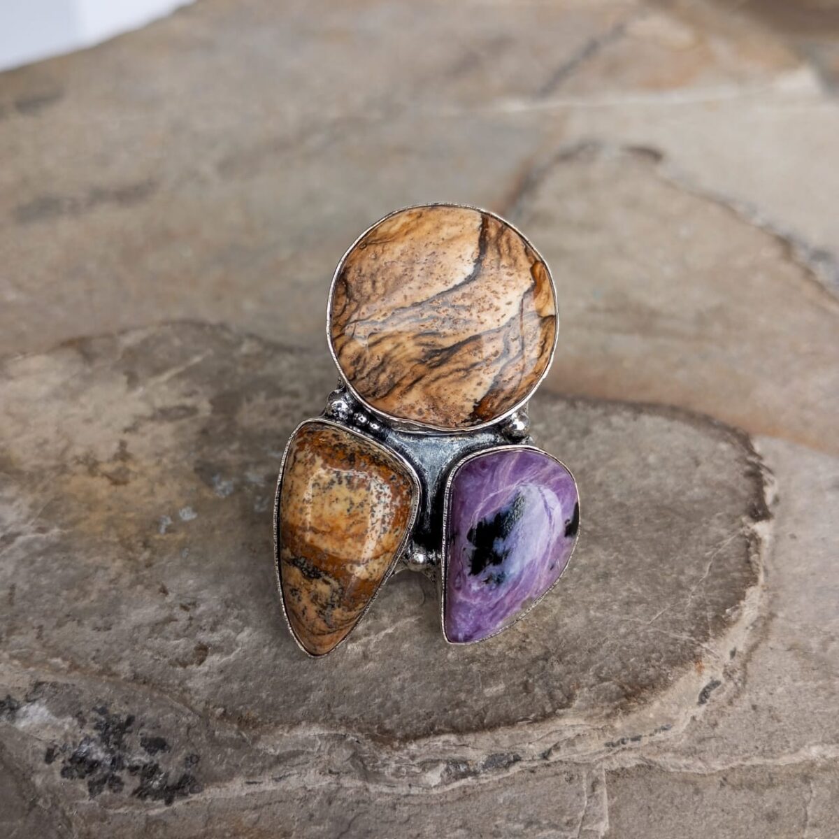 Dije En Plata Con Piedra Ágata de Fuego - Okoloko ️ - Piedras ...