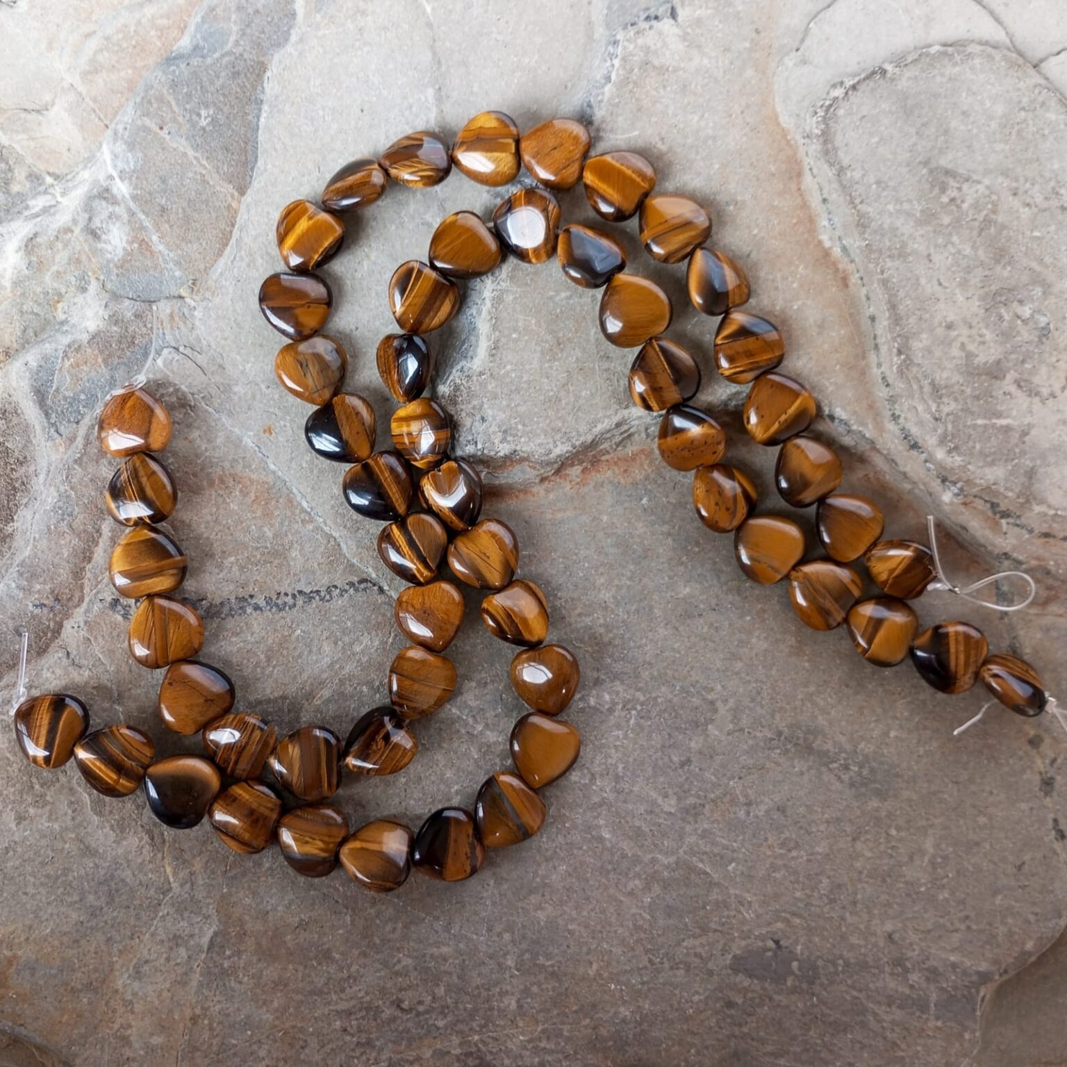 Sarta Corazón Mediano en Piedra Amatista - Okoloko ️ - Piedras ...