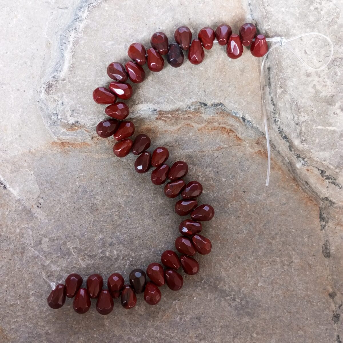 Sarta Forma Gota Facetada 9mm Piedra Ojo de Tigre - Okoloko ️ - Piedras ...